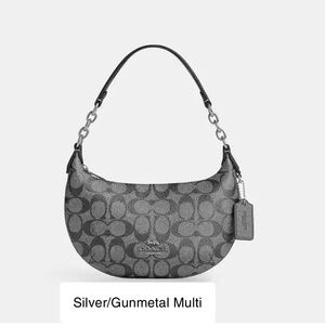 Coach | Bags | New Coach Silvergunmetal Mini Payton Bag In Signature ...